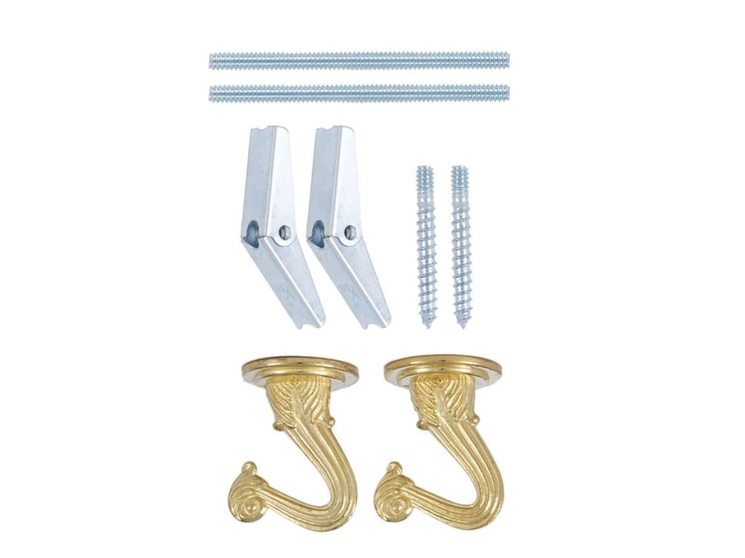Die Cast Swag Hook Kit, Contains 2 Hooks With Toggle Bolt Hardware for ...