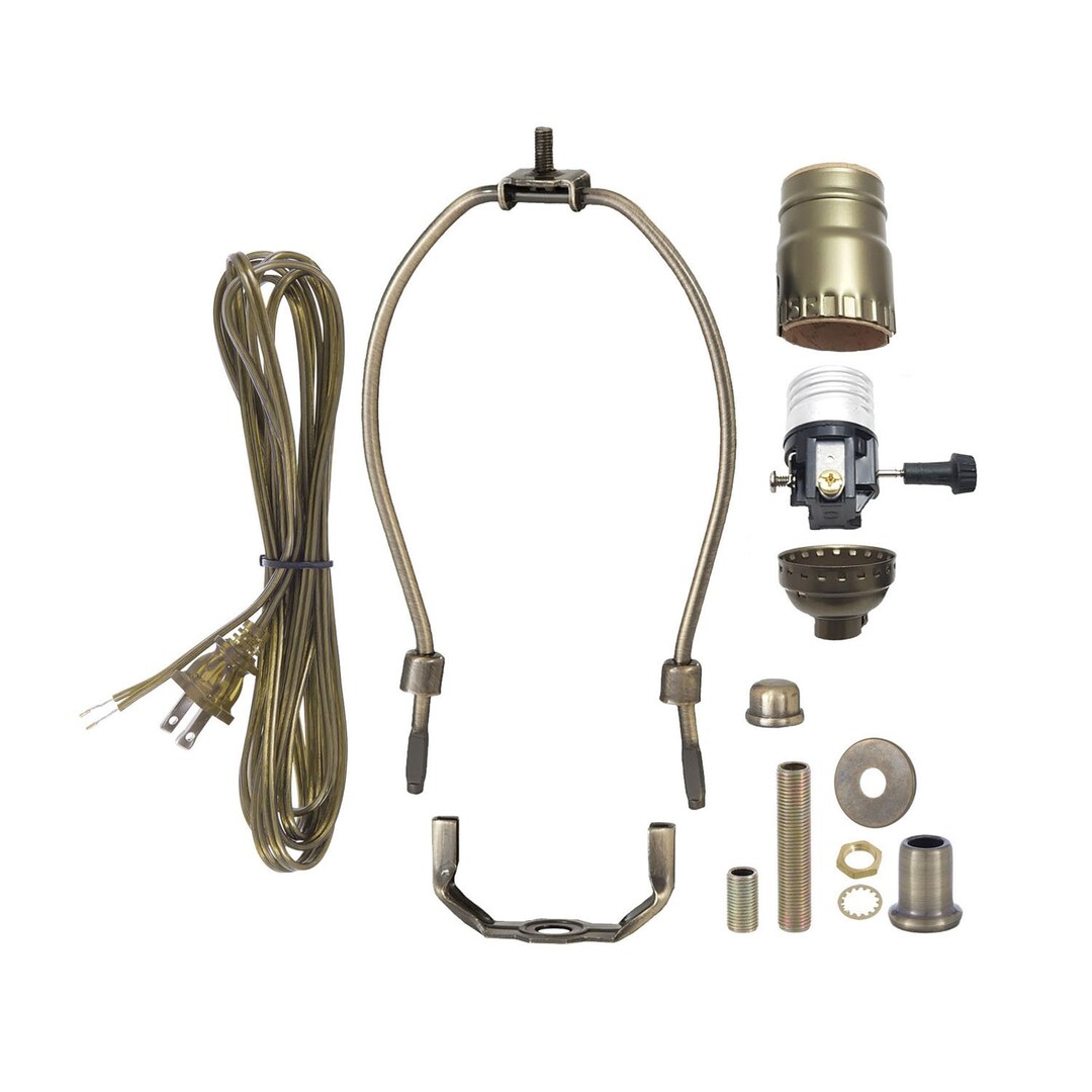 Table Lamp Wiring Kit: 3-way Socket, Antique Brass, Nickel or Brass - Etsy