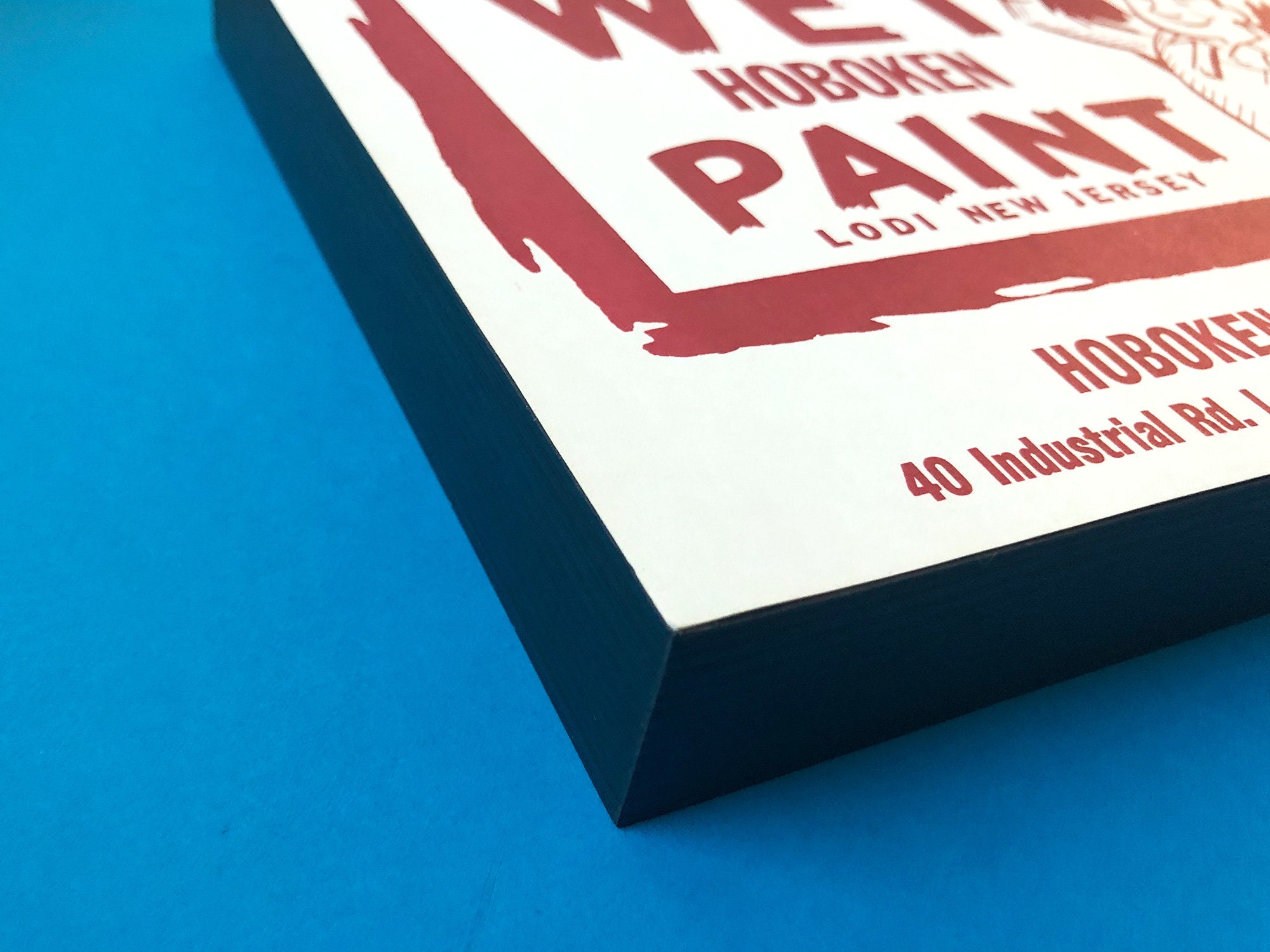 Vintage Hoboken Paint Wet Paint Sign - Mounted & Ready to Hang! - Etsy