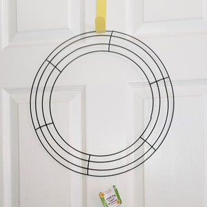 14 Inch Wire Wreath Form Metal Wreath Frame DIY Wreath Deco Mesh Burlap ...