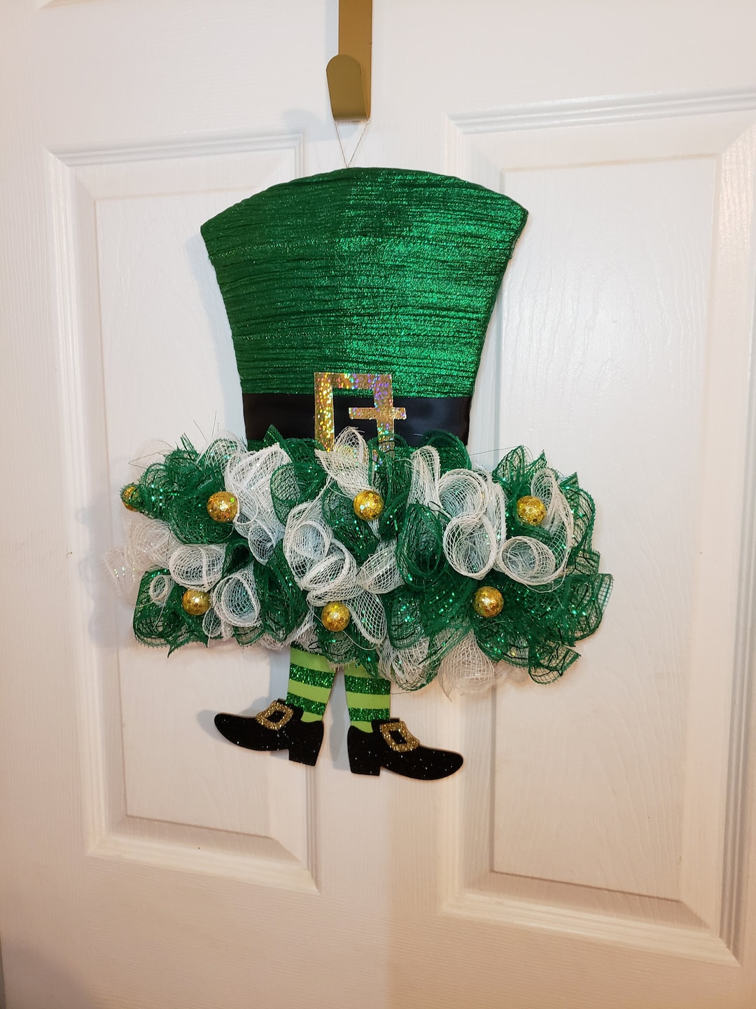 St Patricks Day Irish Wreath Front Door St Patrick's Day Decor Saint ...