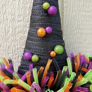 Halloween Witch Hat Autumn Wreath October Birthday Best Selling Gift ...