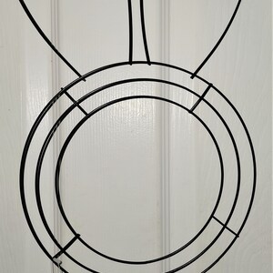 Bunny Shaped Metal Wreath Form Easter Decoration Frame DIY Wreath Deco ...