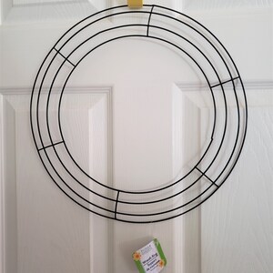14 Inch Wire Wreath Form Metal Wreath Frame DIY Wreath Deco Mesh Burlap ...