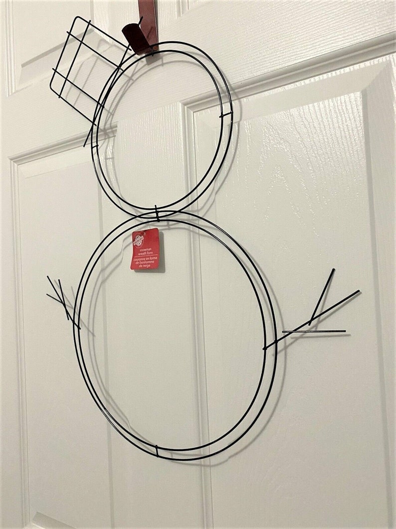 23 X 18 Snowman Shaped Metal Wreath Form Wire Frame for | Etsy
