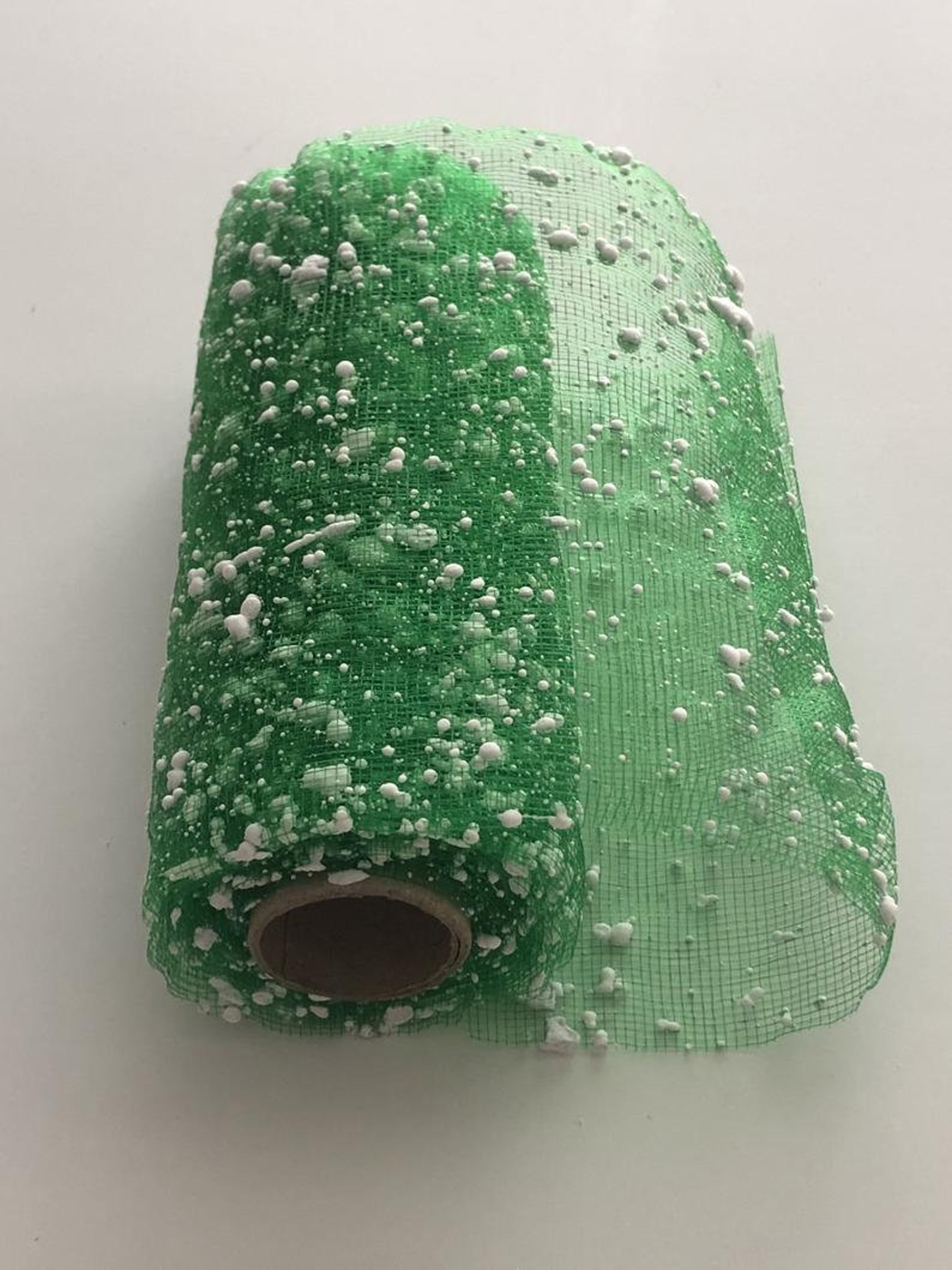 6 Inch X 3 Yds Snowball Deco Mesh for Wreaths White Snow Mesh Snow ...