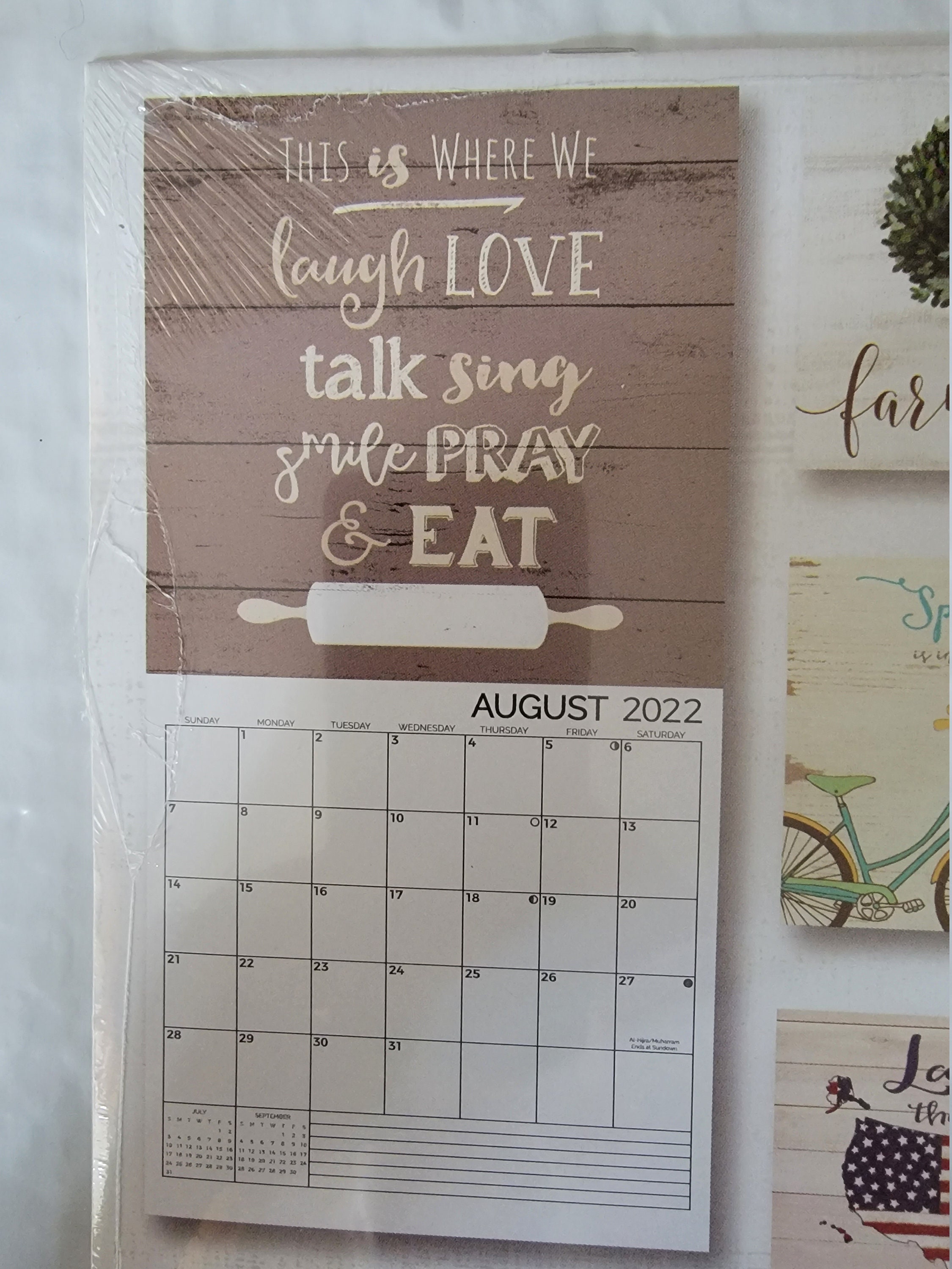 Farmhouse 2022 Wall Calendar Dollar Tree RARE FIND Farmhouse - Etsy