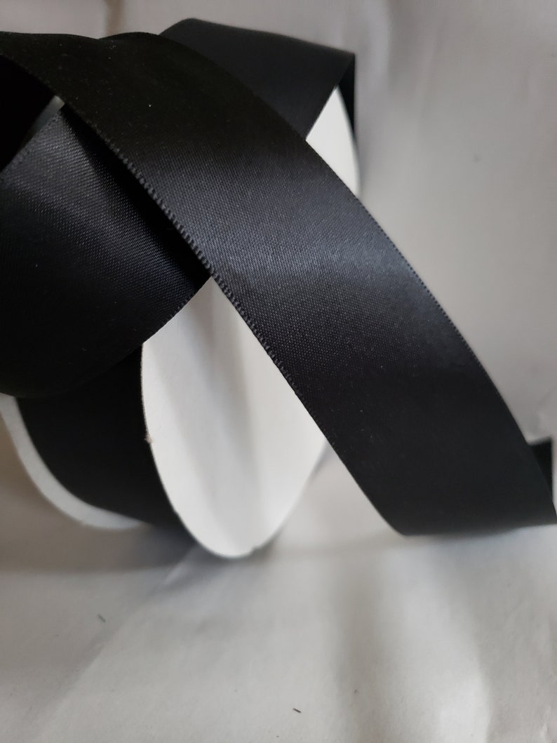 1 5/16 x 10 yds Black Satin Ribbon Wedding Arch Decor | Etsy