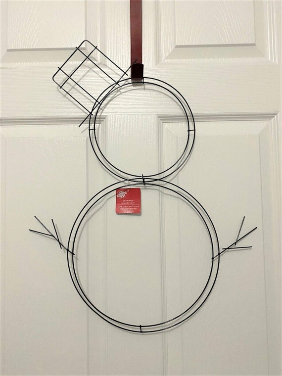 23 X 18 Snowman Shaped Metal Wreath Form Wire Frame for | Etsy