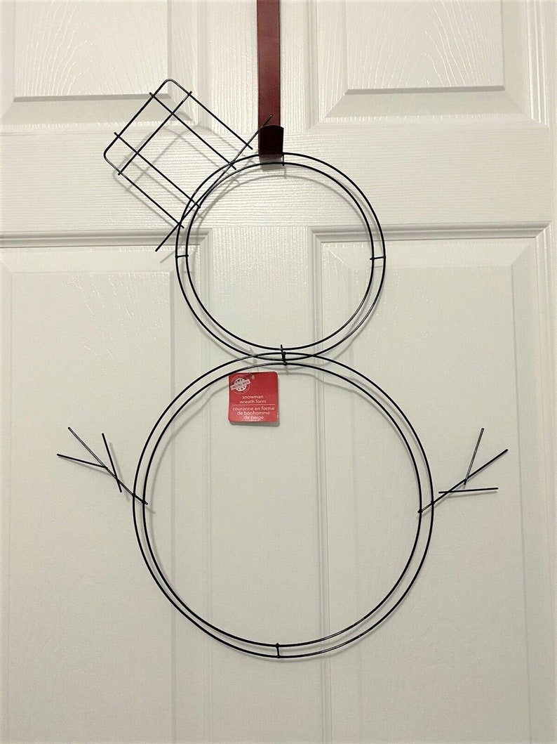 23 X 18 Snowman Shaped Metal Wreath Form Wire Frame for | Etsy