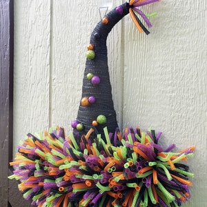 Halloween Witch Hat Autumn Wreath October Birthday Best Selling Gift ...