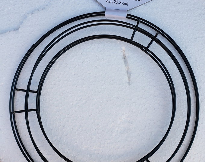 2 Wreath Forms 8 Wire Wreath Forms 8 Inch Wreath Rings Candle Ring ...