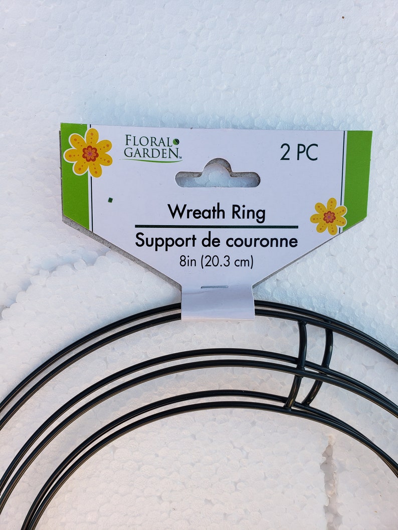 2 Wreath Forms 8 Wire Wreath Forms 8 Inch Wreath Rings - Etsy