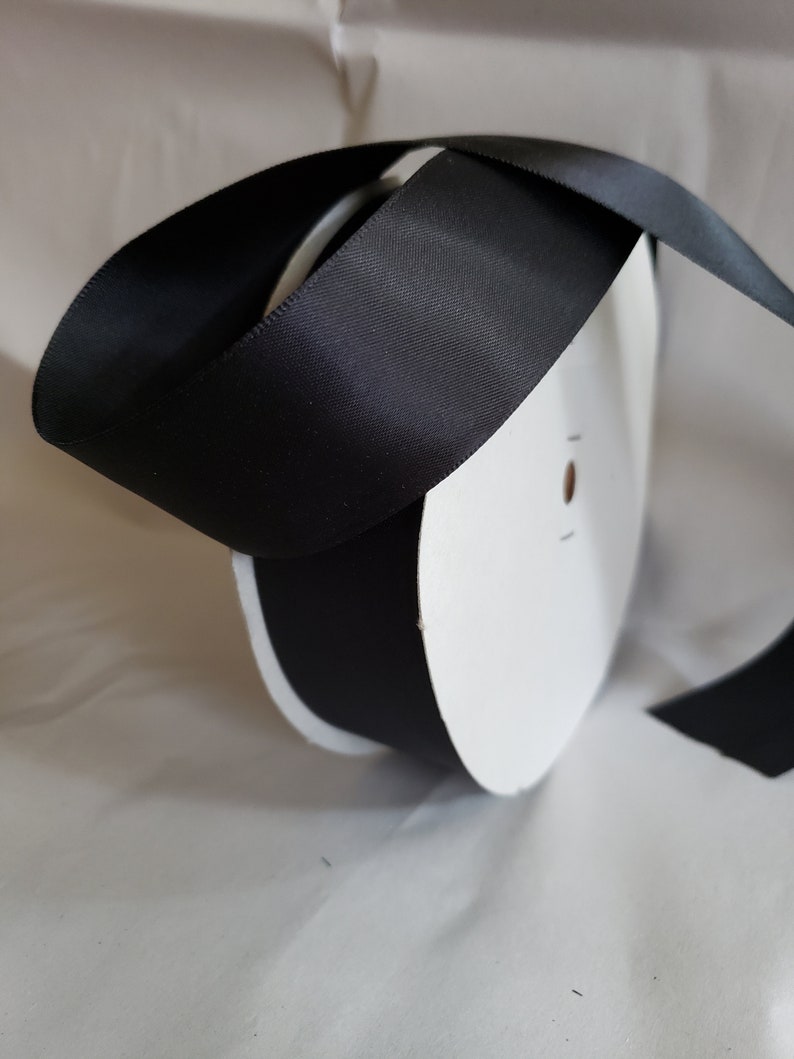 1 5/16 x 10 yds Black Satin Ribbon Wedding Arch Decor | Etsy