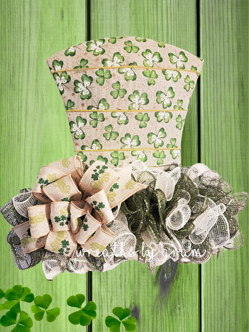 St Patricks Day Irish Wreath Front Door St Patrick's Day Decor Saint ...