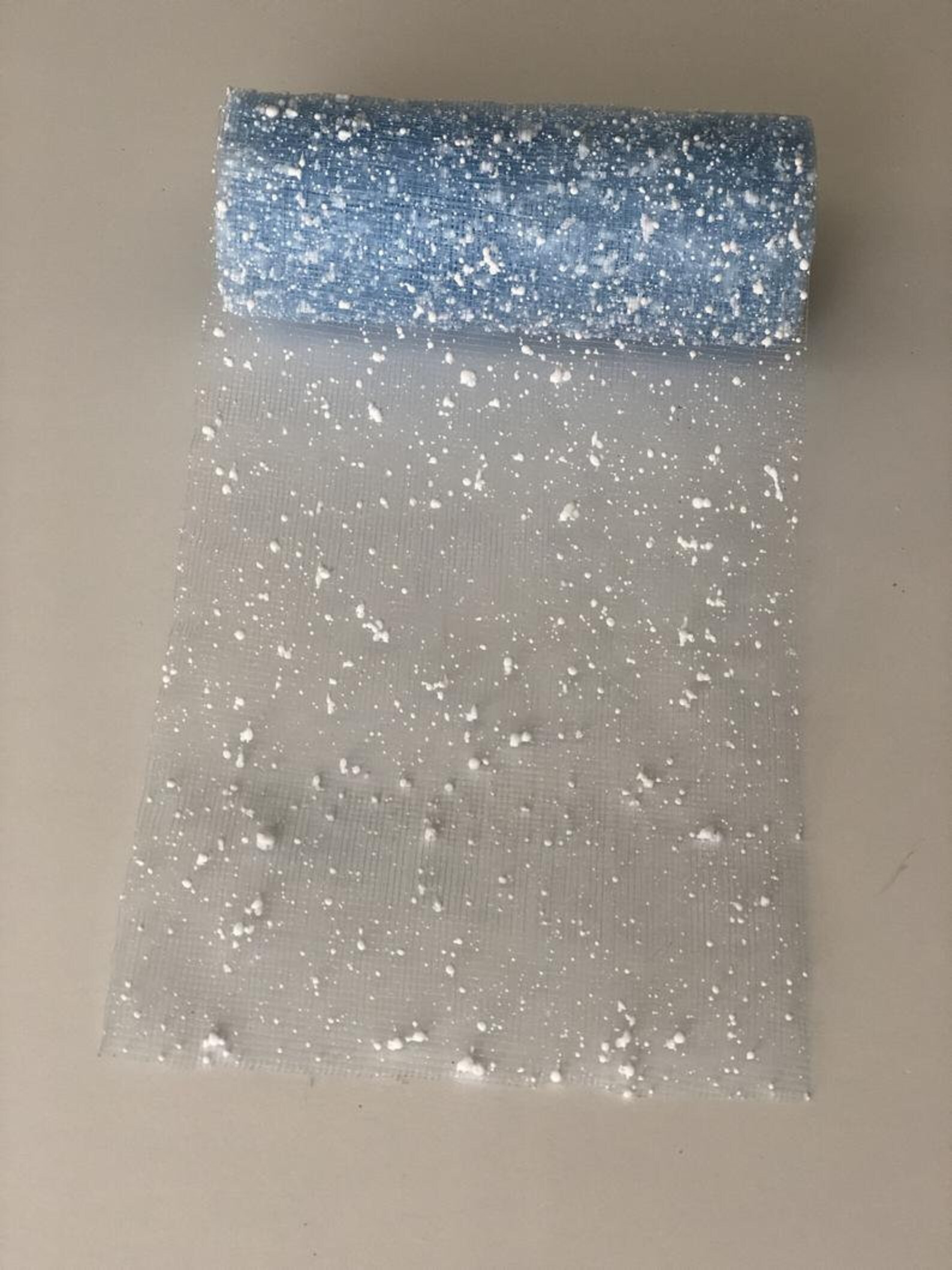 6 Inch X 3 Yds Snowball Deco Mesh for Wreaths White Snow Mesh Snow ...