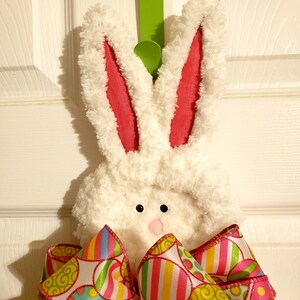 Spring Easter Wreath Door Decor Cottagecore Cute Bunny Burlap Bunny ...
