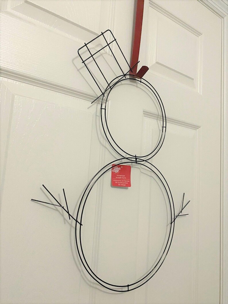 23 X 18 Snowman Shaped Metal Wreath Form Wire Frame for | Etsy
