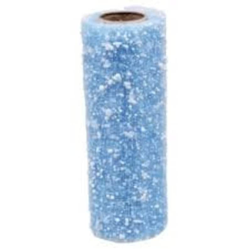 6 Inch X 3 Yds Snowball Deco Mesh for Wreaths White Snow Mesh Snow ...
