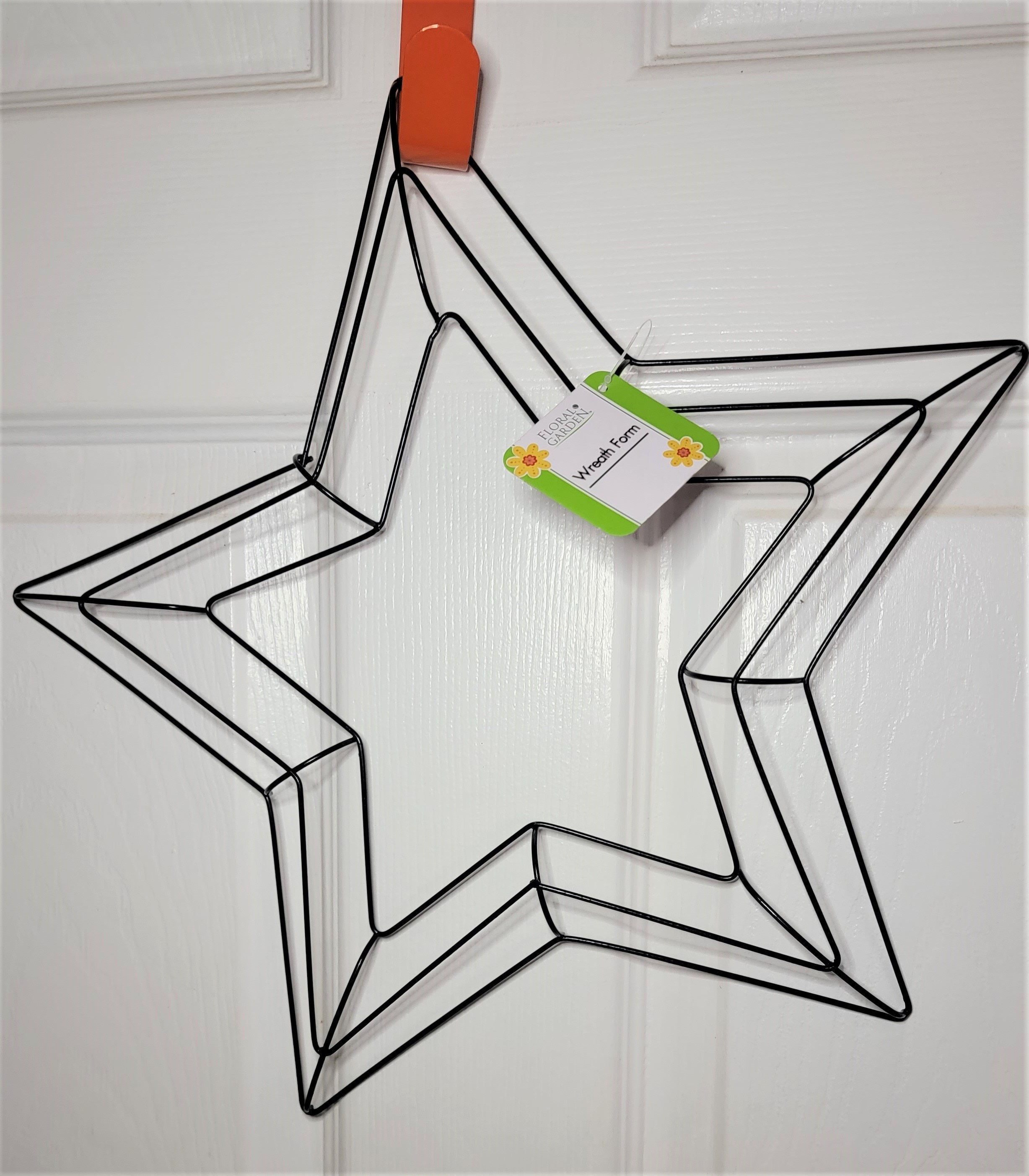 Star Wreath Form Metal Frame Wire DIY Deco Mesh Burlap Door - Etsy