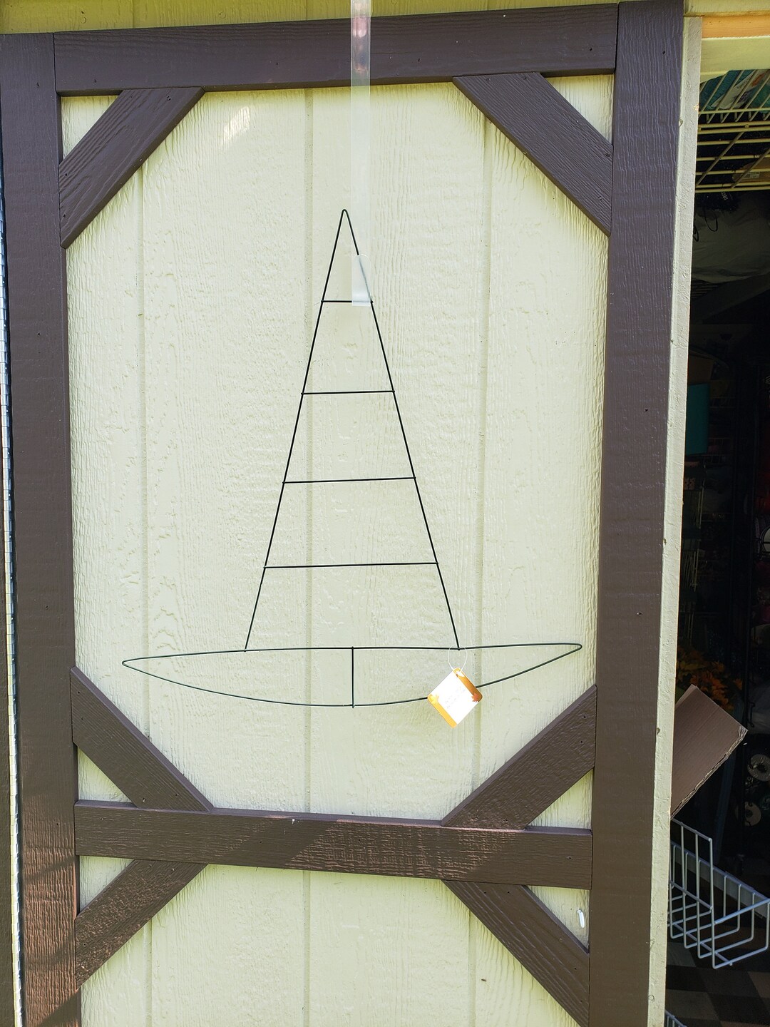 22.5"x21" Witch Hat Wreath Frame Wire Wreath Form Metal Wreath Frame ...