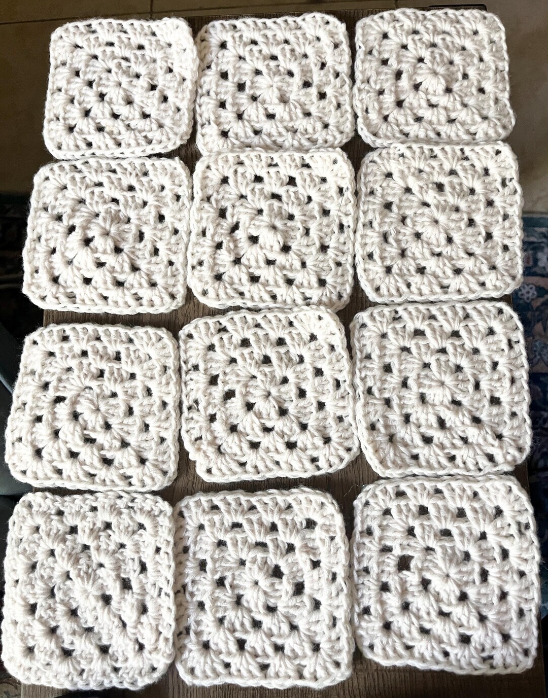 DIY Granny Squares- Granny Squares - 12 Granny Squares - Premade ...