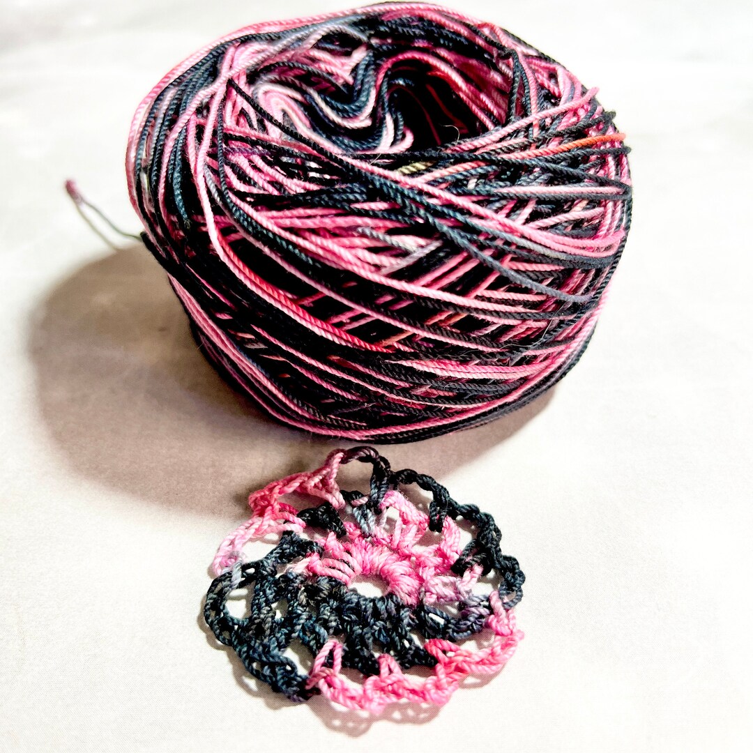 150 Yards Hand Dyed Crochet Thread Cotton Thread Size 10 Crochet ...