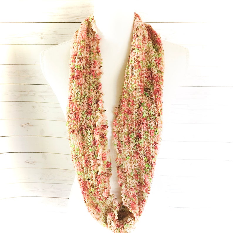Cowls Infinity Scarf Multi Color Crochet Cowl Merino Wool - Etsy