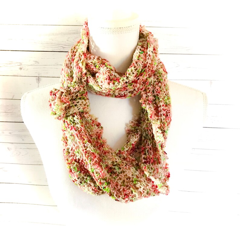Cowls Infinity Scarf Multi Color Crochet Cowl Merino Wool - Etsy