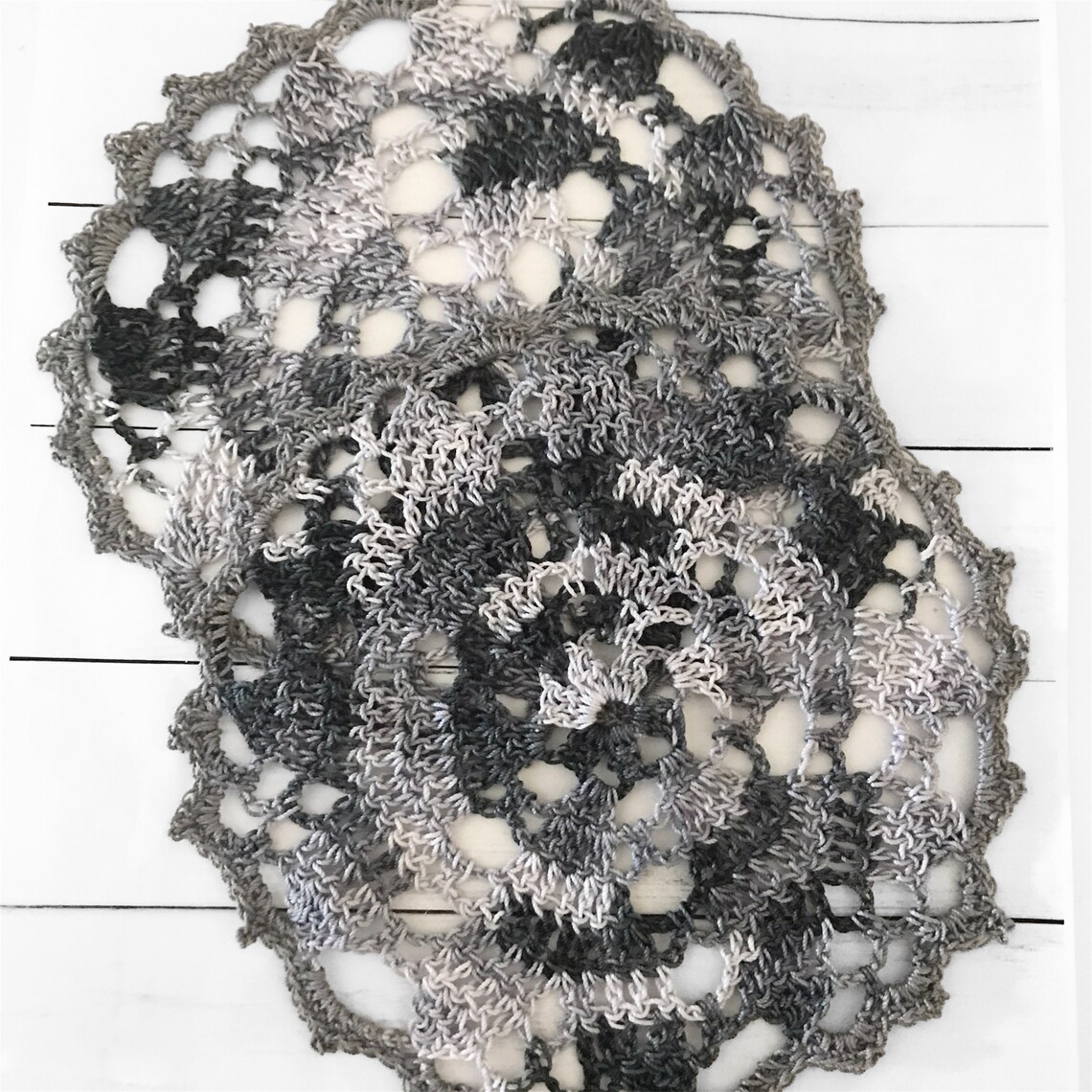 Doilies Gray Tone Doilies Heart Doilies Crochet Doilies Gray Doilies ...
