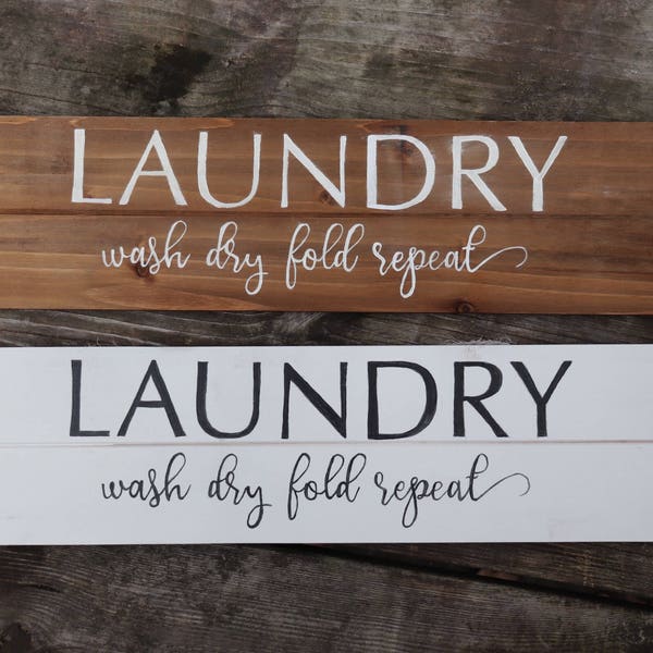 Hanging Laundry Sign - Etsy