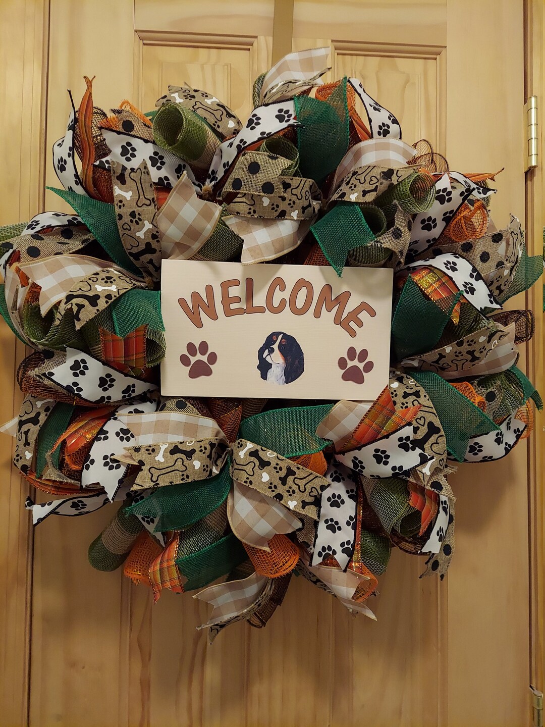 Fall Dog Themed Wreath Multiple Sign Choices - Etsy