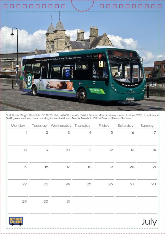 British Bus Calendar 2024 Transport Enthusiast Gift - Etsy