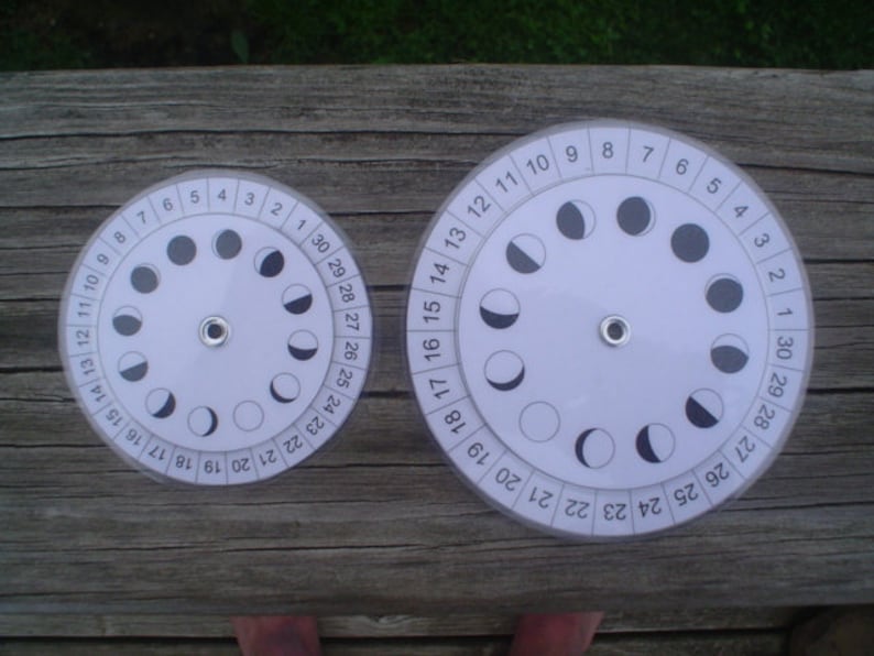 Calendar Moon Phase Dial - Etsy