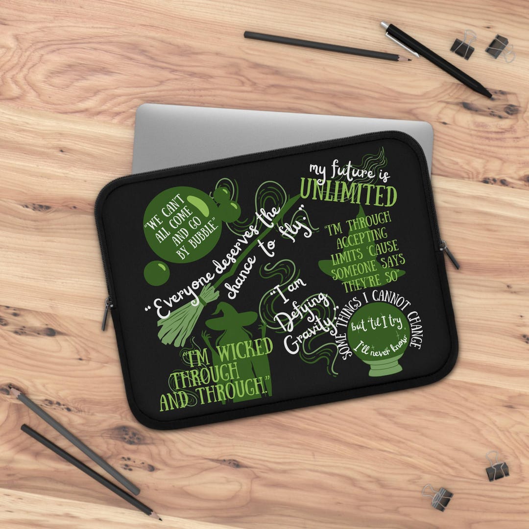 Wicked Inspired Elpheba Quotes Laptop Sleeve 13 - Etsy