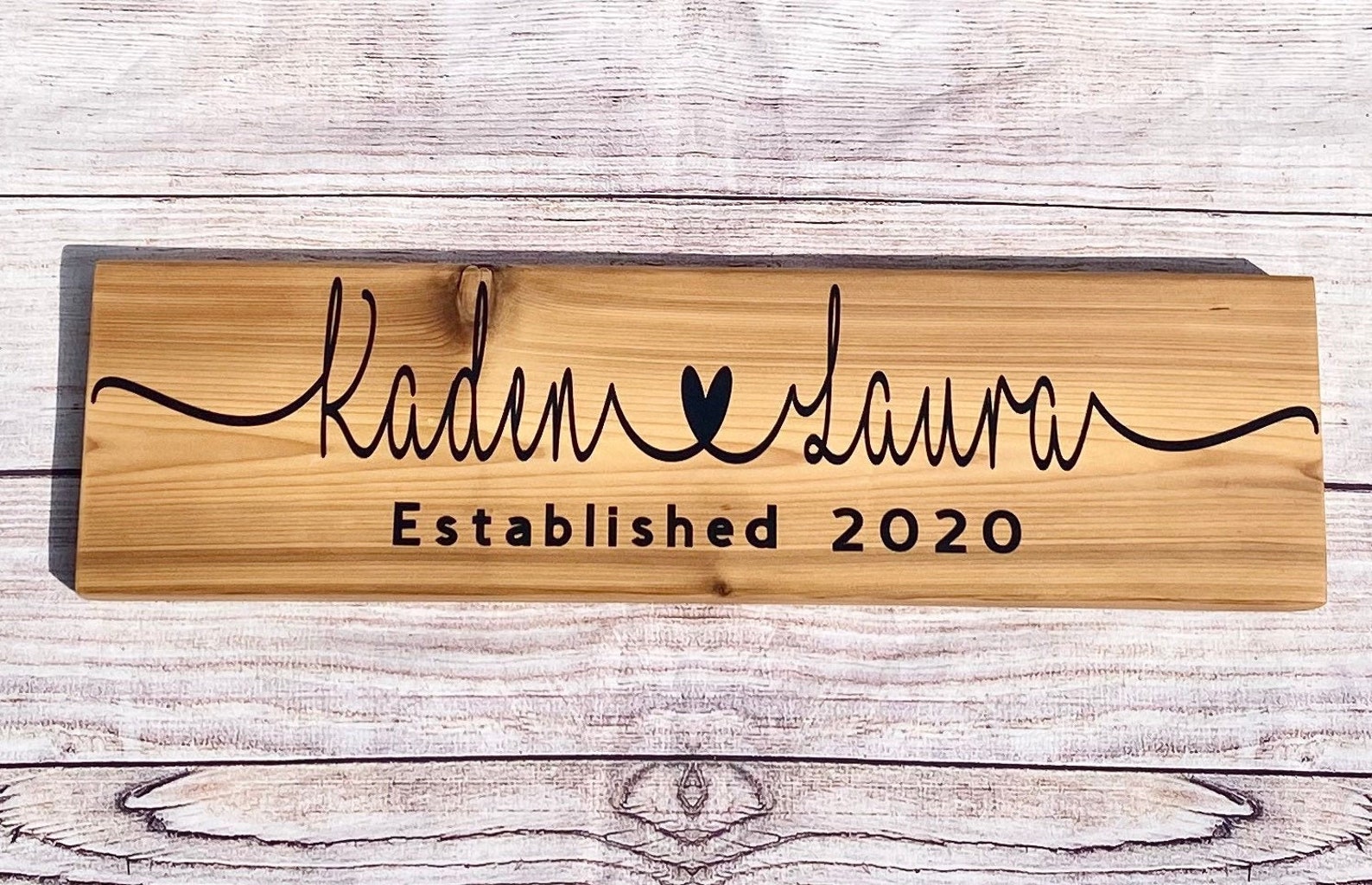 Personalized Couple Name Sign// Personalized Wedding Gift | Etsy