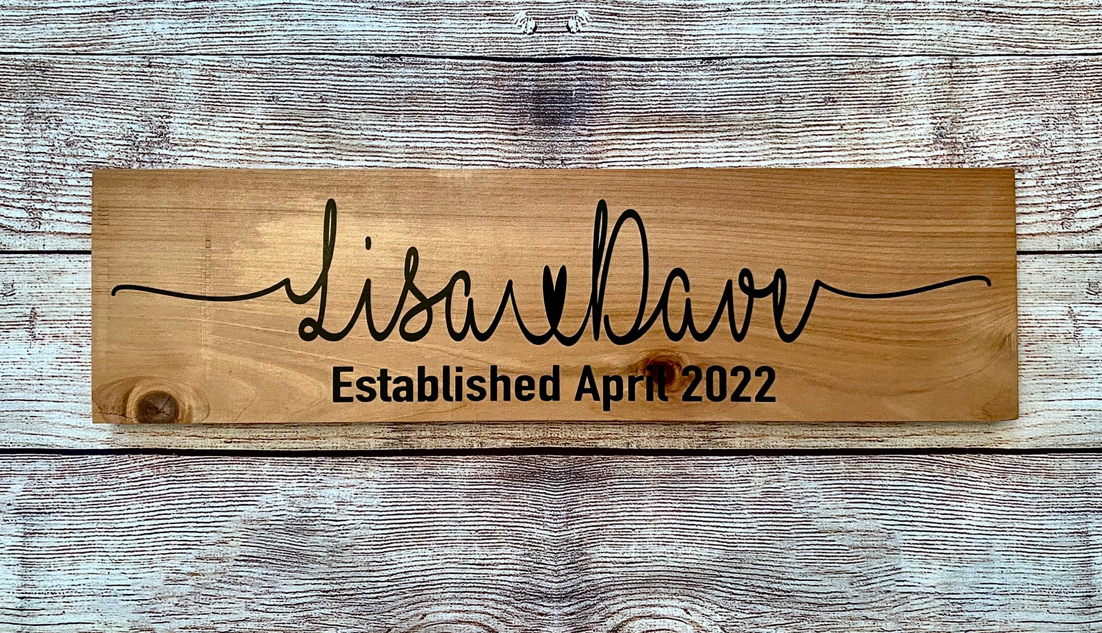 Personalized Couple Name Sign// Personalized Wedding Gift - Etsy