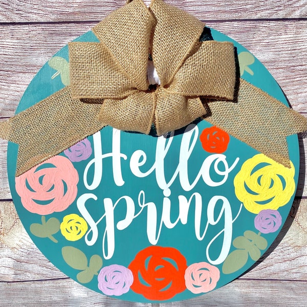 Spring Door Hanger - Etsy