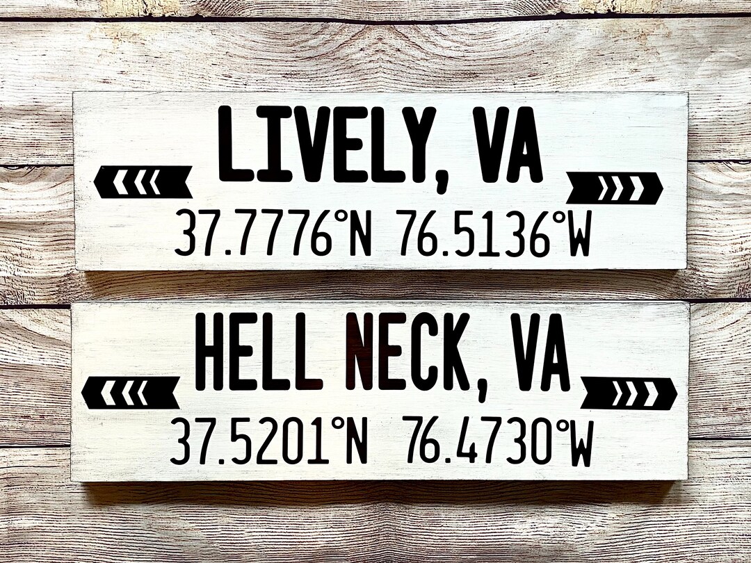 Hometown Sign/custom Coordinates Sign/housewarming Gift/custom Hometown ...