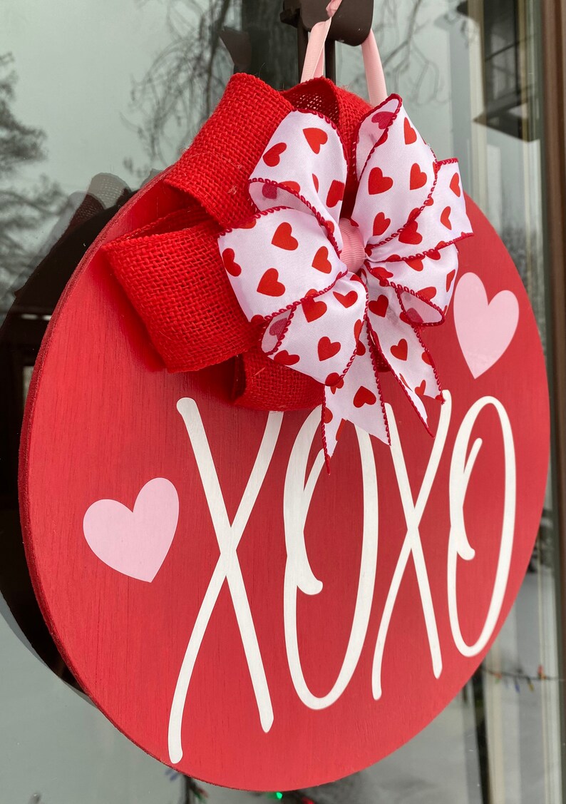 Valentines Day Door Hanger//xoxo Door Hanger//valentine's Day Gifts ...
