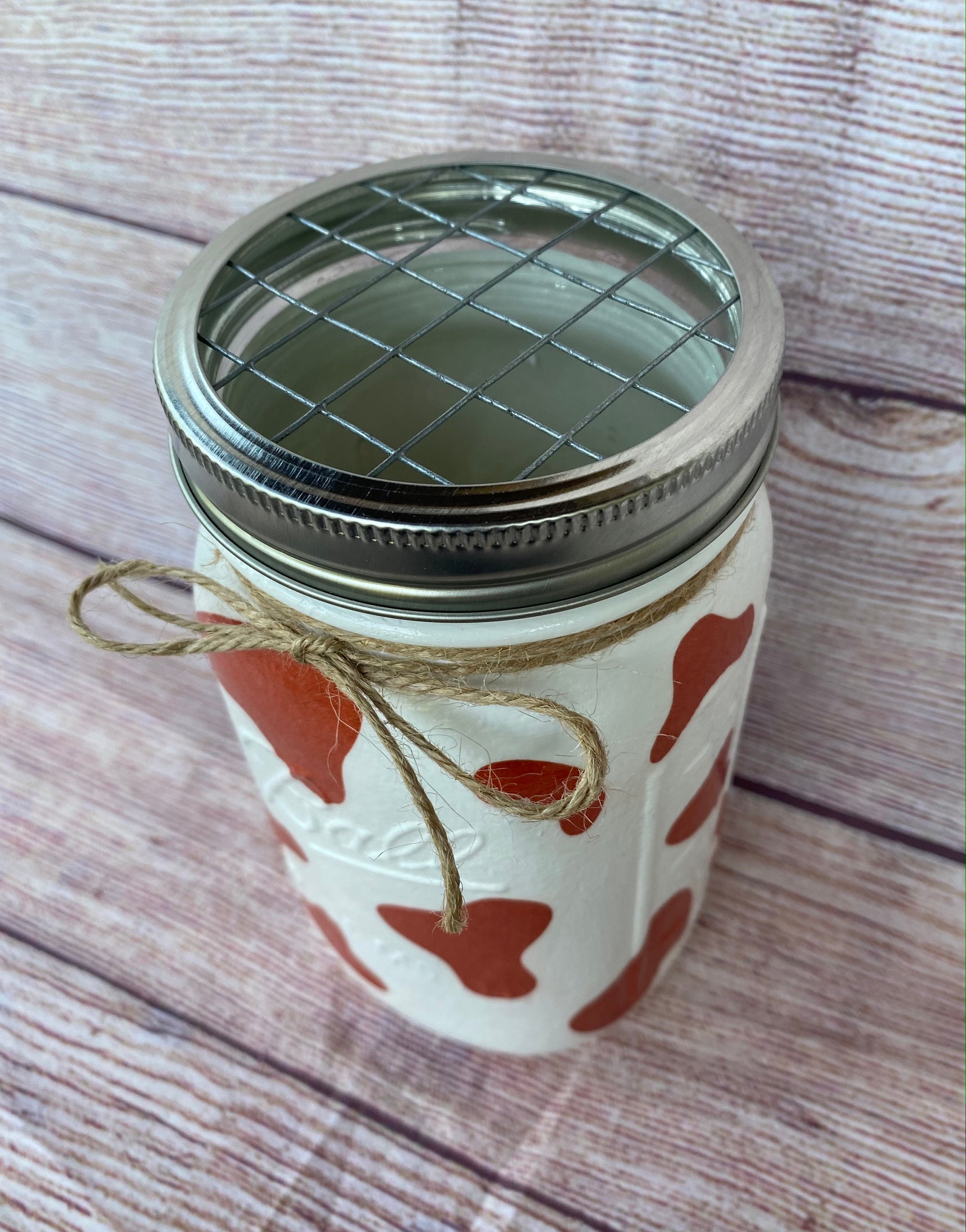 Cow Print Mason Jars/black Cow Brown Cow Decor/ Farm Themed Birthday ...