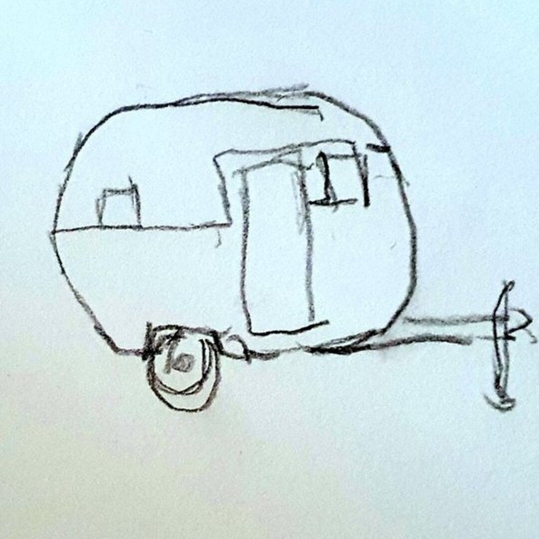 Trailer Drawing - Etsy
