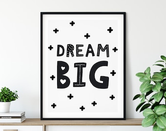 Dream big wall art | Etsy