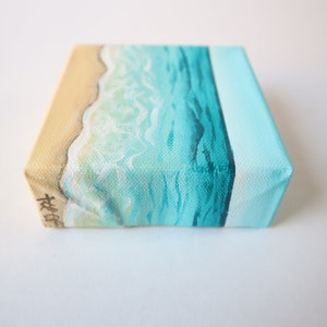 Mini Seascape Painting, Coastal Art, Beach Art, Ocean Wall Art, Small ...