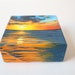 Mini Sunset Seascape Painting, Mini Sea Painting, Coastal Painting ...