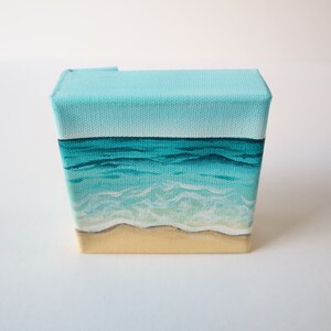 Mini Seascape Painting, Coastal Art, Beach Art, Ocean Wall Art, Small ...