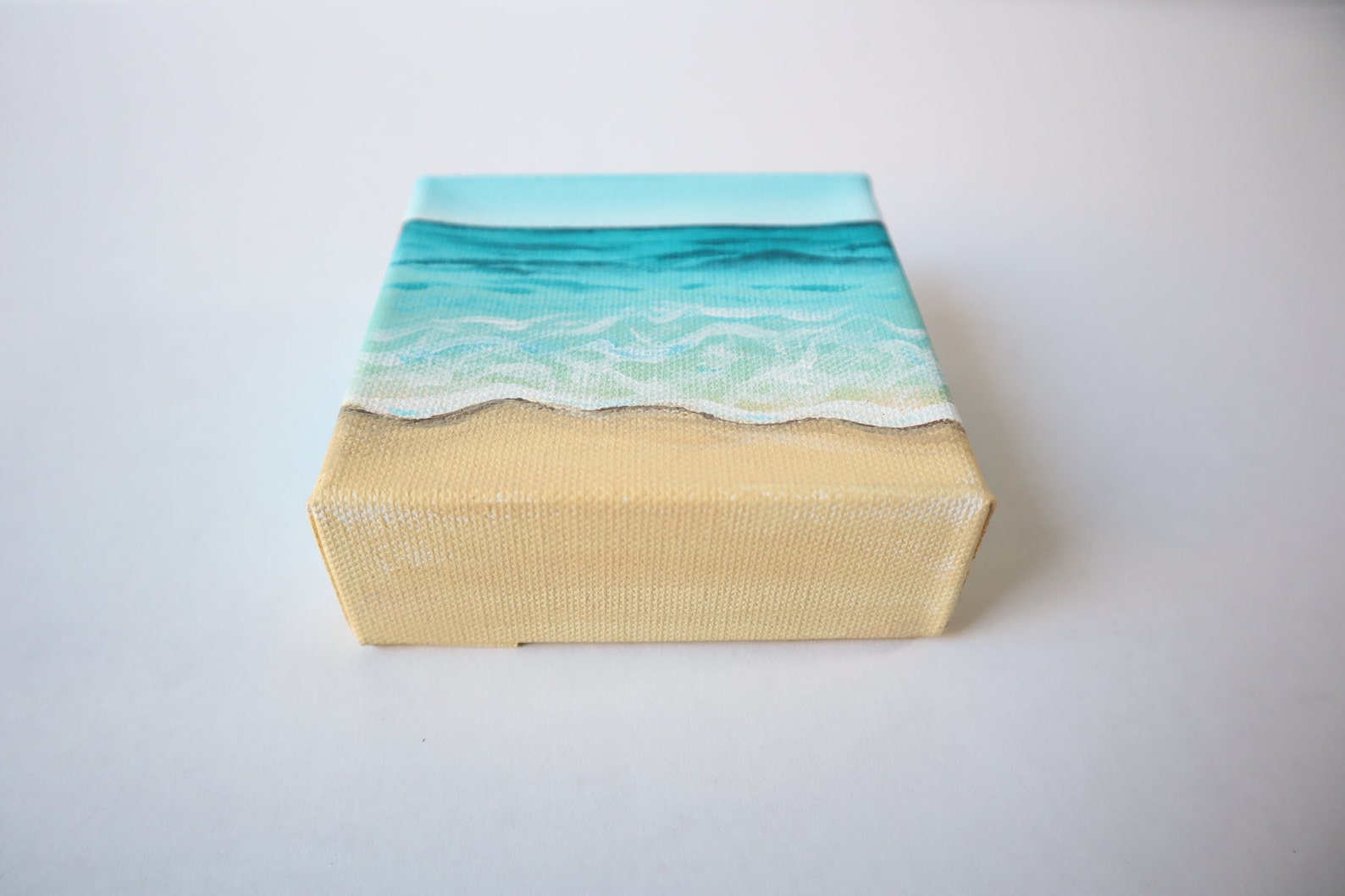 Mini Seascape Painting Coastal Art Beach Art Ocean Wall - Etsy
