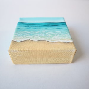 Mini Seascape Painting, Coastal Art, Beach Art, Ocean Wall Art, Small ...