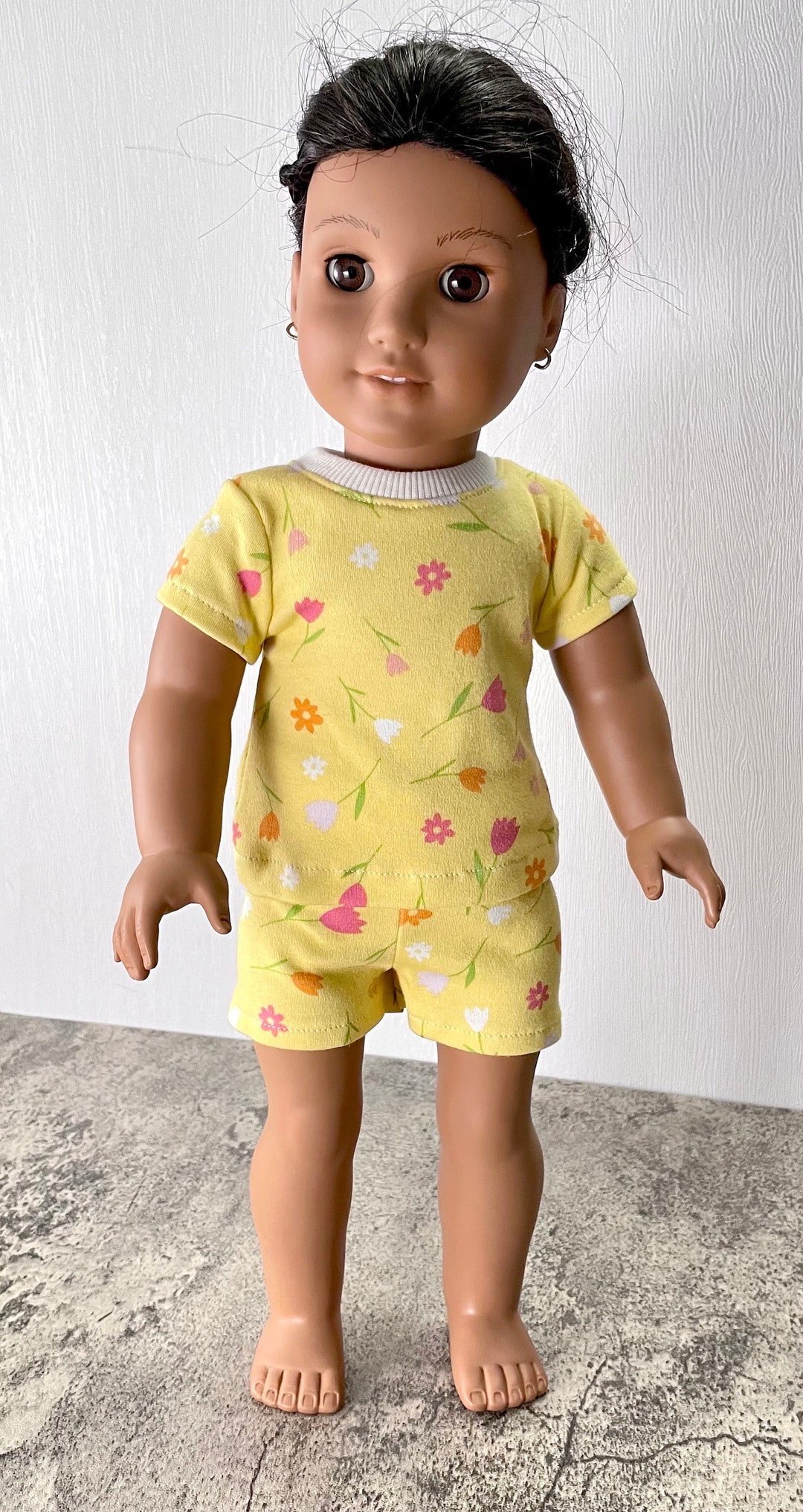 18 Inch Doll Clothes, Doll Pajamas, Pajama Shorts and T-shirt With ...