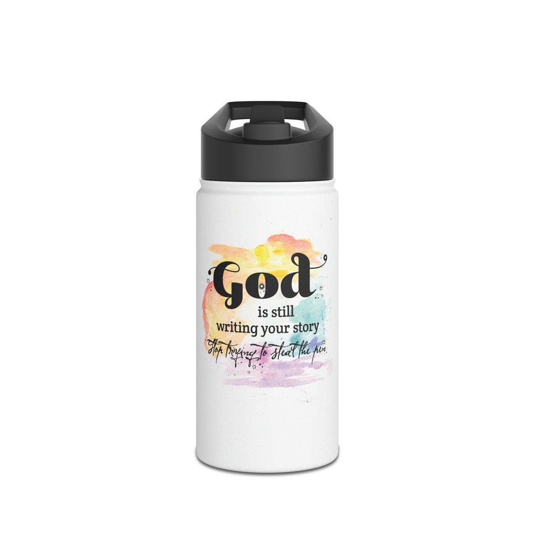 Stainless Steel Water Bottle, God, Faith, Depression, Live, Love ...